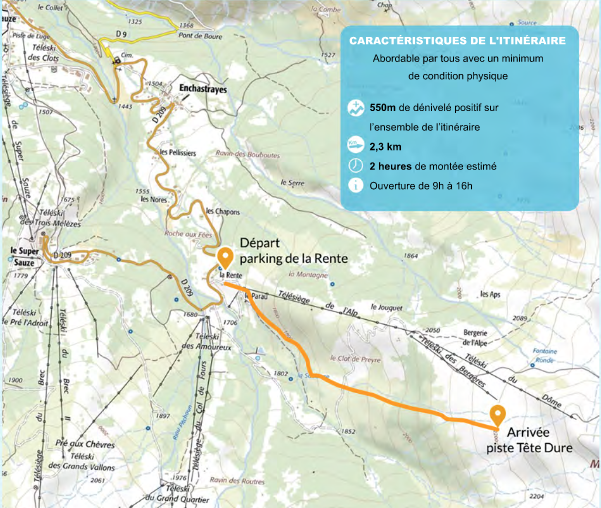 Itinéraire de ski de rando Le Sauze - La Rente - Blog Montania Sport