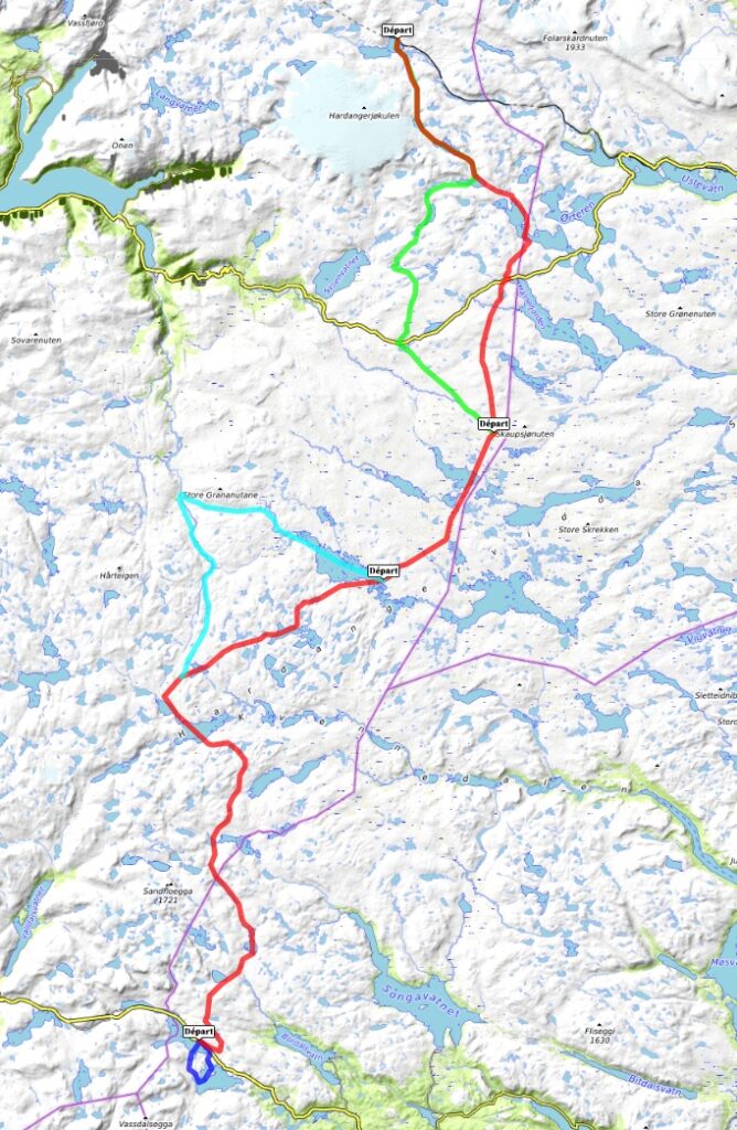 Traversée du Hardangervidda (Norvège) en hivernal et en autonomie ...